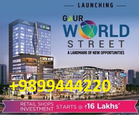 Gaur World Street Office Space Resale | Yamuna Expressway Plots